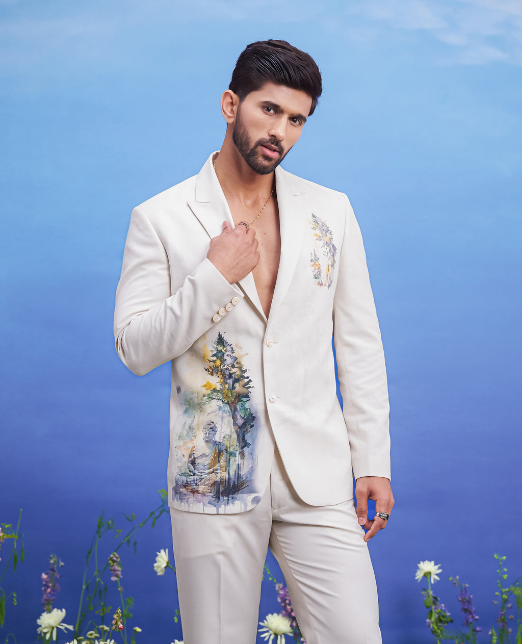 Cream Linen Blazer – Bonsoir | Linen Blend
