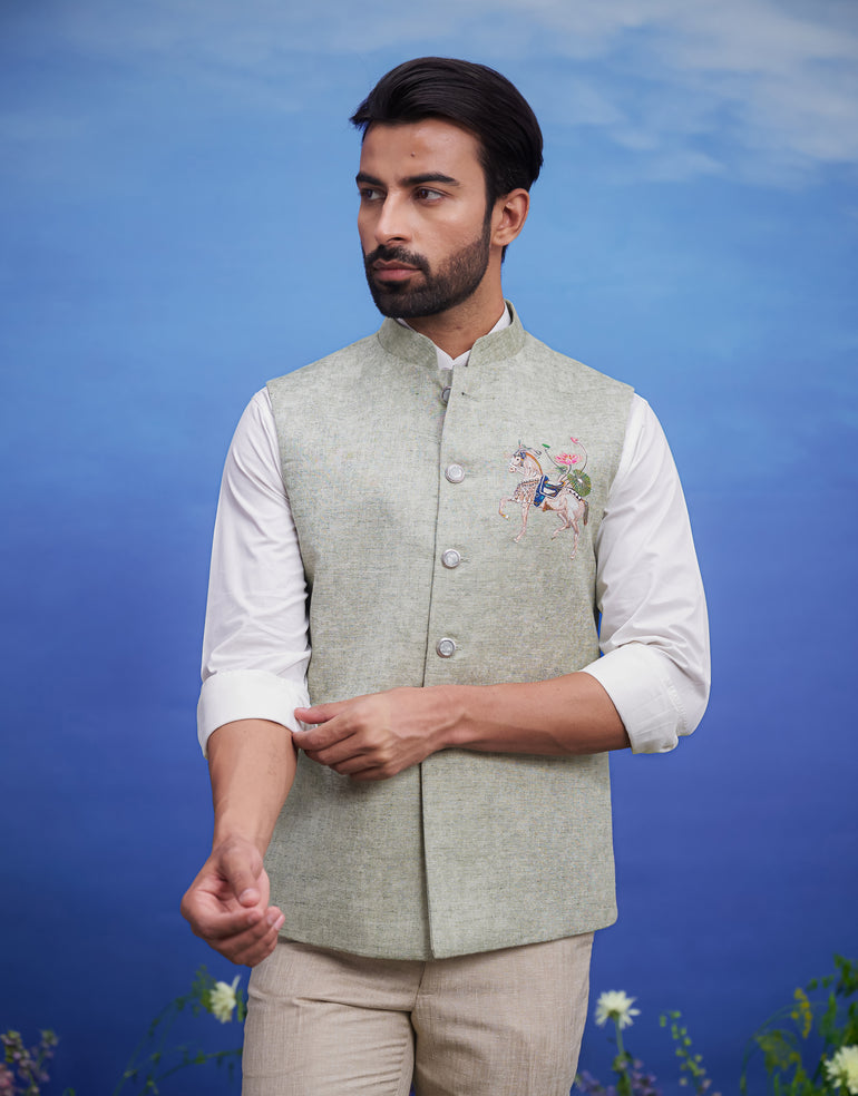 Bundi Nehru Jackets for Weddings | Stylish Nehru Jackets for Men – Bonsoir