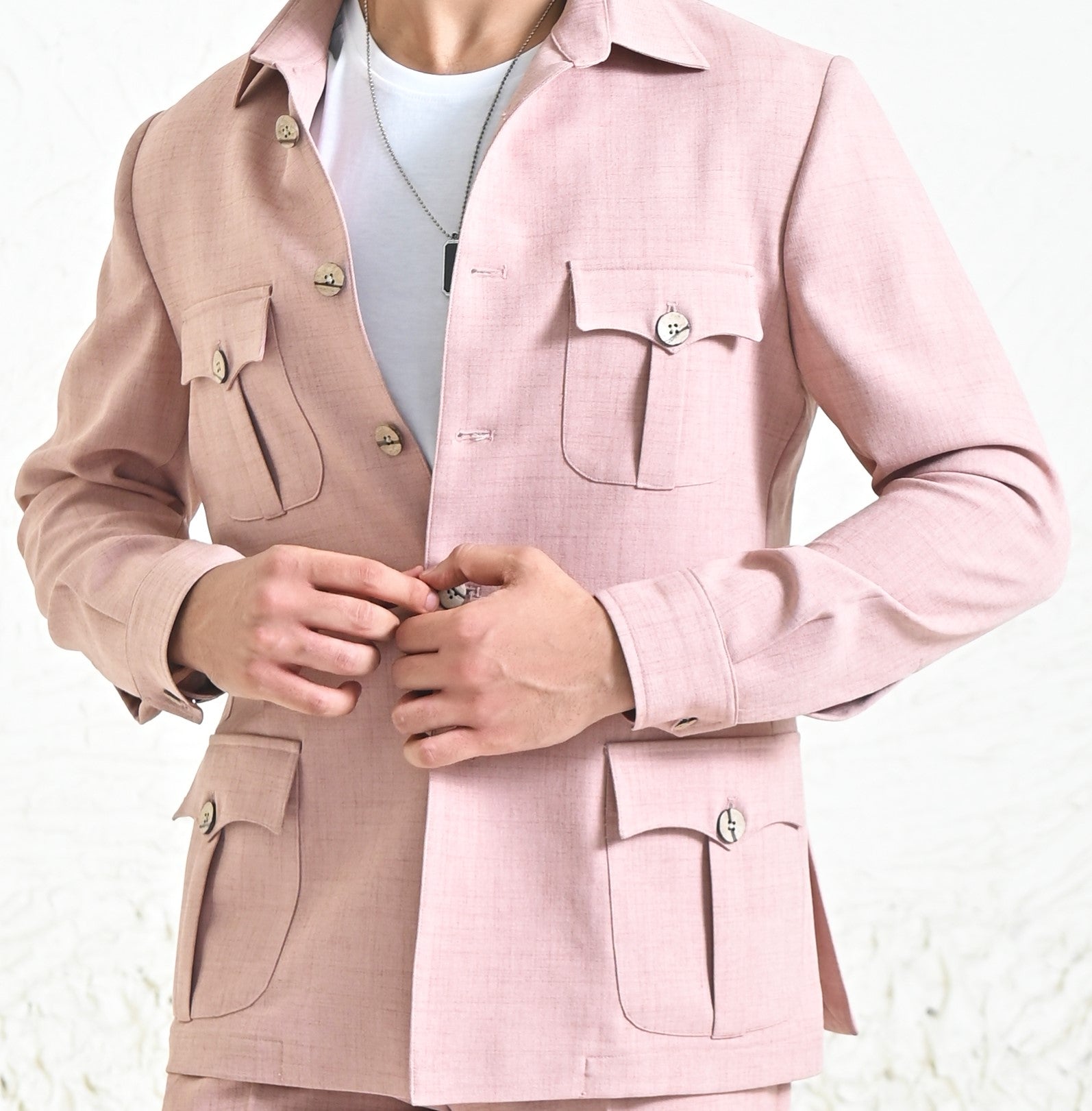 Pink Linen Blend co-ord set – Bonsoir